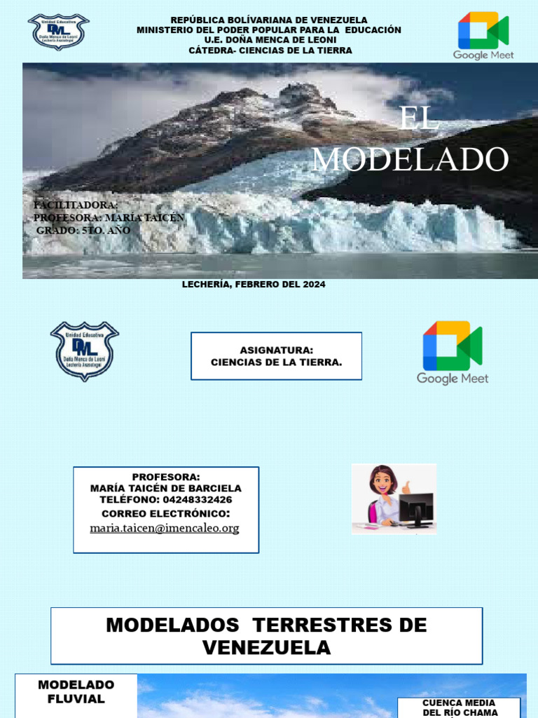 Clase 3 de Cs. de La Tierra 5to. Año 2do. Lapso (23-24) | PDF | glaciar | playa