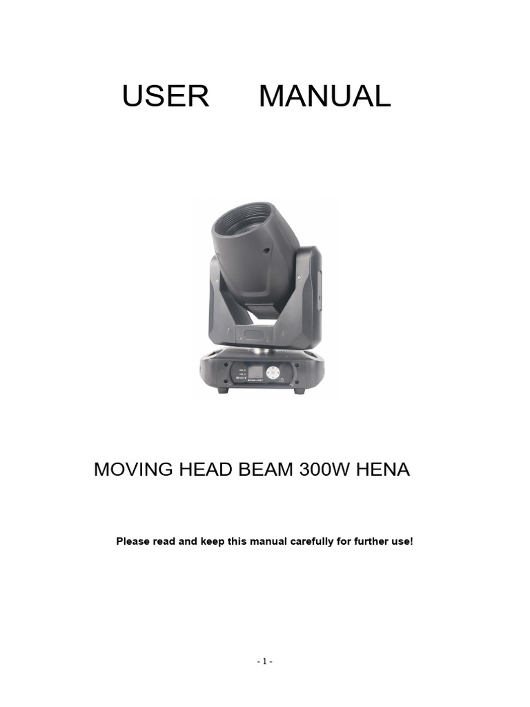 Moving Head Beam 281 Hena | PDF