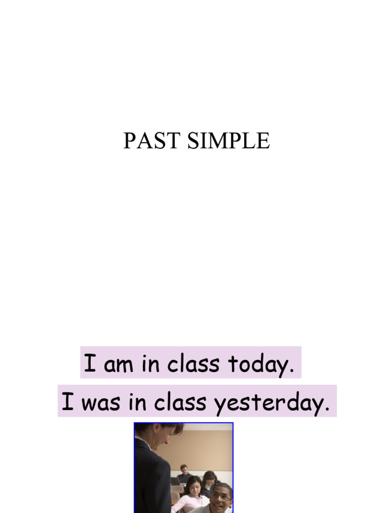 Past Simple: Using "Be" in Class | PDF | Linguistics | Grammar