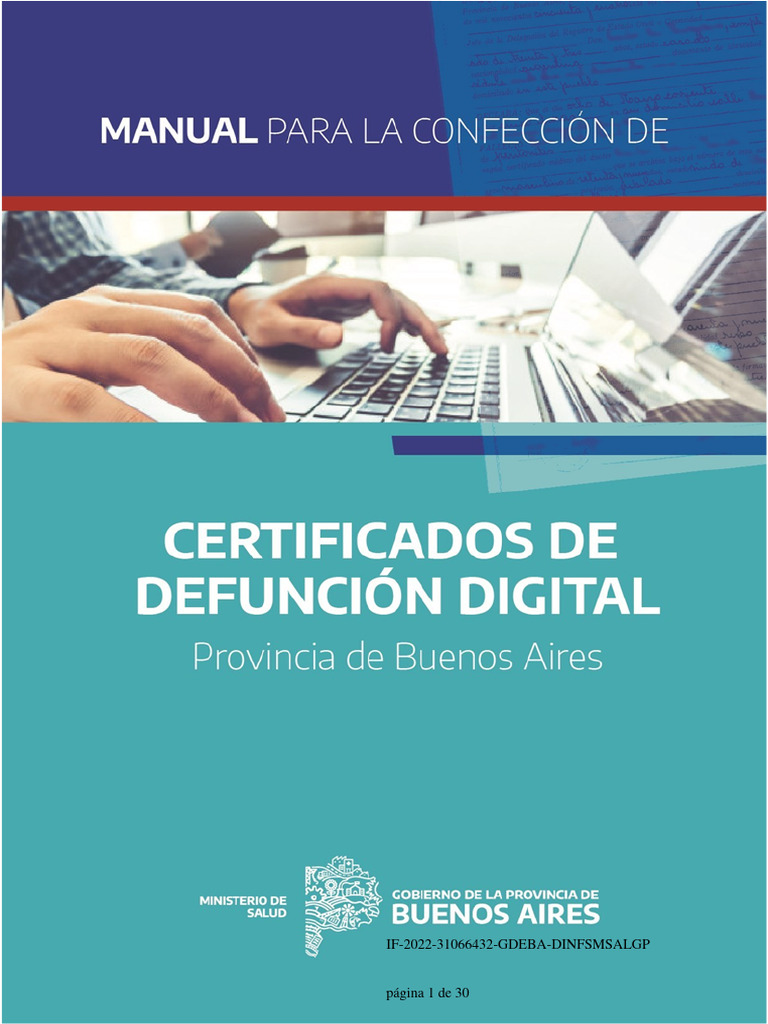 Manual para La Confección de Certificados de Defunción Digital | PDF | Muerte materna | Contraseña