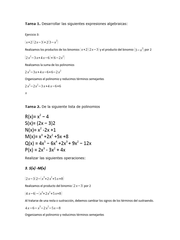 Tarea 2 Ejercicios 3 | PDF | Sustracción | Análisis numérico