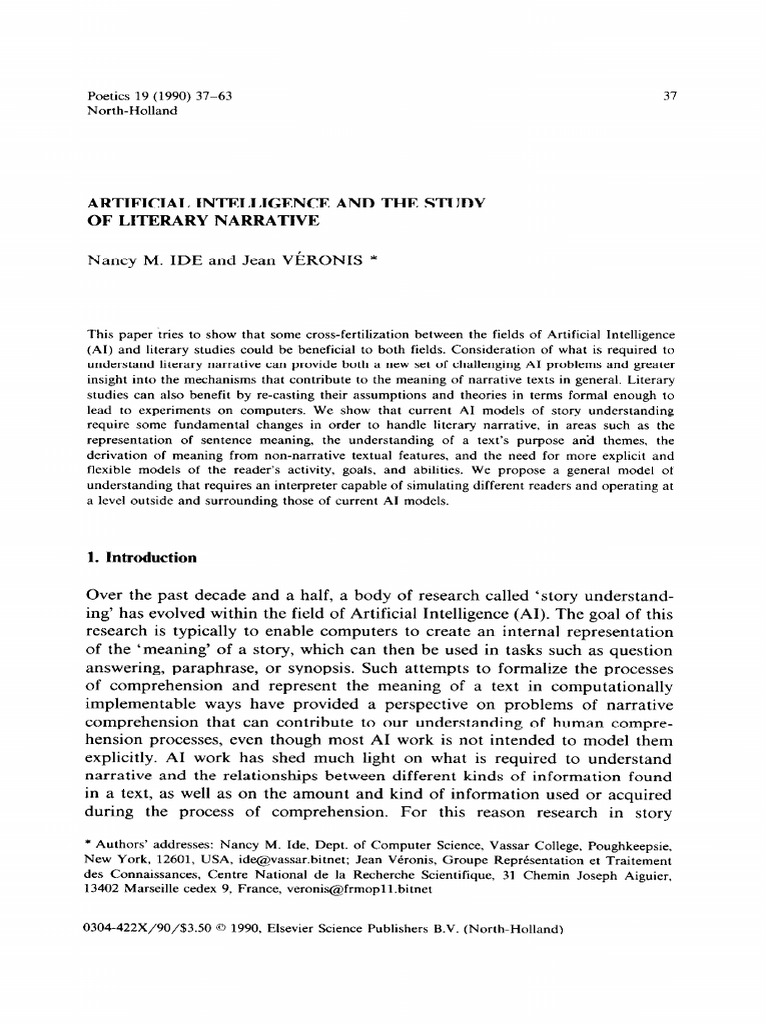 Ai Literary Narrative | PDF | Narrative | Artificial Intelligence