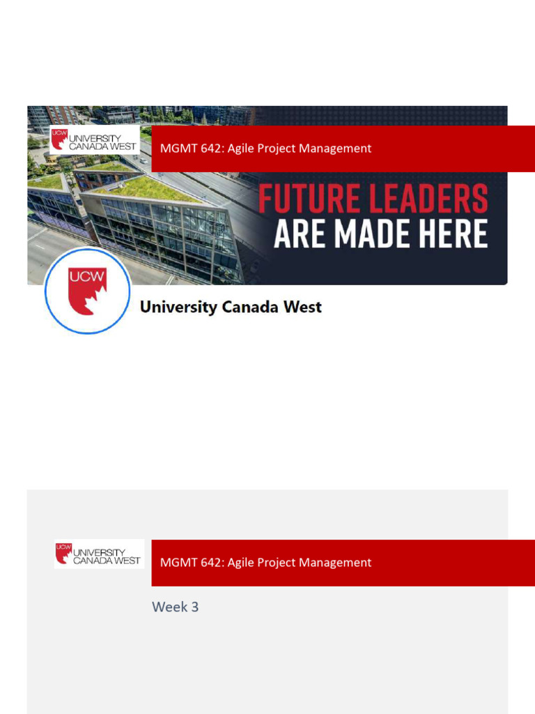 Week 3-Agile Course Presentation | PDF