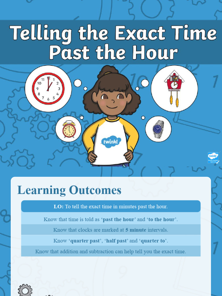 Telling The Time Exact Minutes Past PowerPoint | PDF