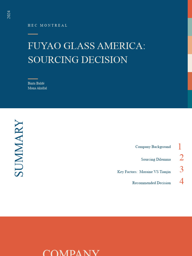 2024 01 17 Fuyao Glass America Case Presentation | PDF | Lean ...