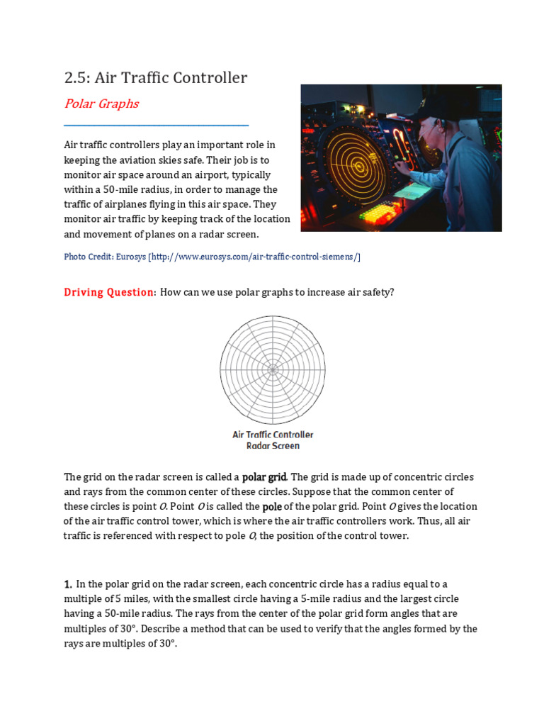 2.5 Investigation-AirTrafficController | PDF | Angle | Cartesian ...