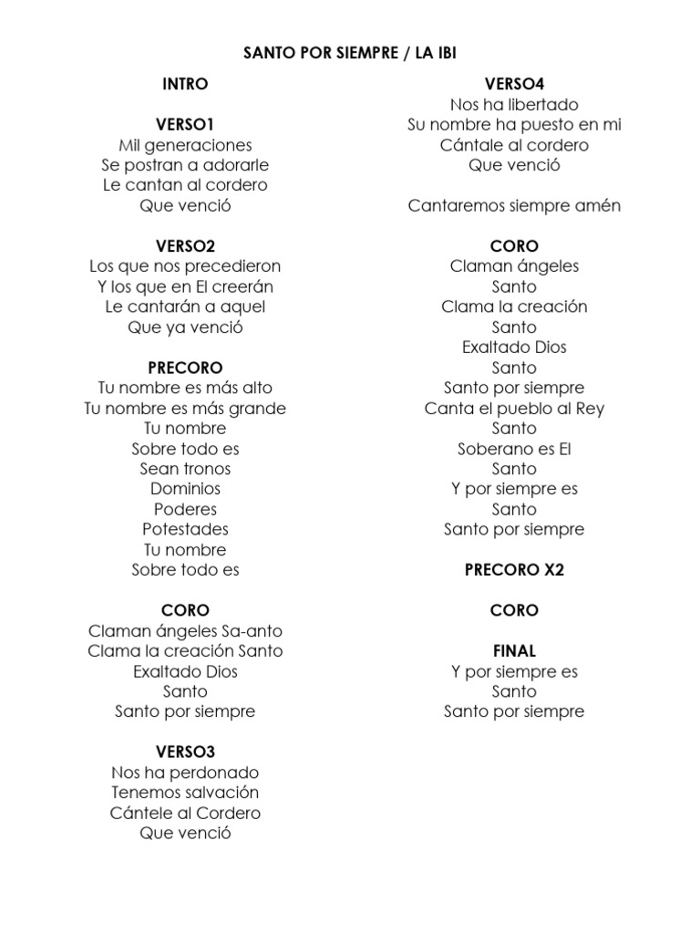 SANTO POR SIEMPRE | PDF