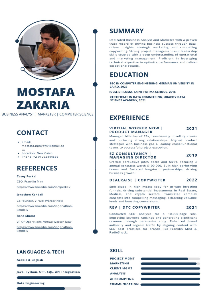 Mostafa+Zakaria+CV | PDF | Marketing | Computing