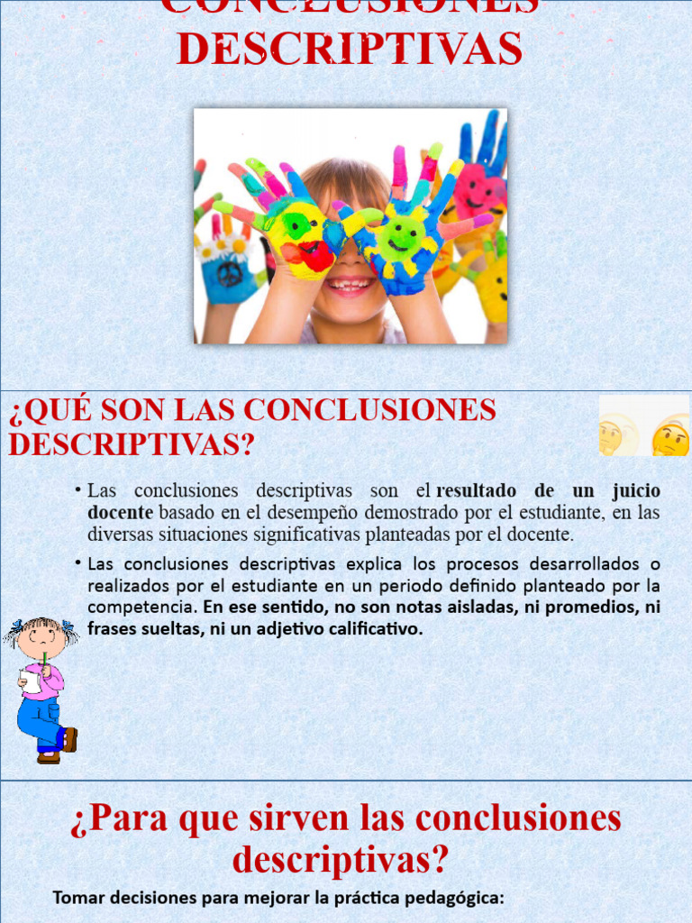 1 Conclusiones Descriptivas | PDF