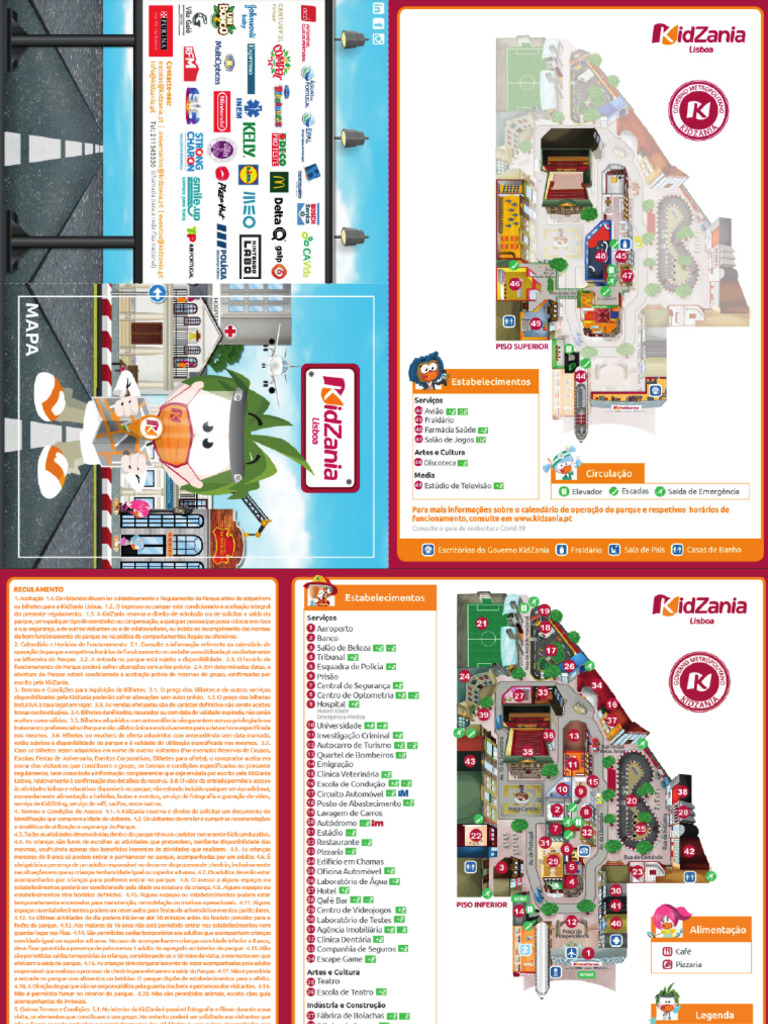 KidZania - Mapa Cidade | PDF