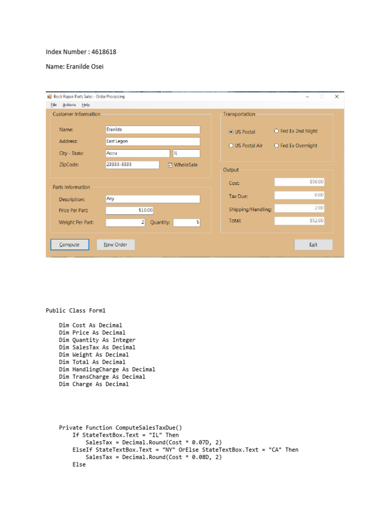 4618618-vb Lab 4 | PDF | Computer Programming | Software Engineering