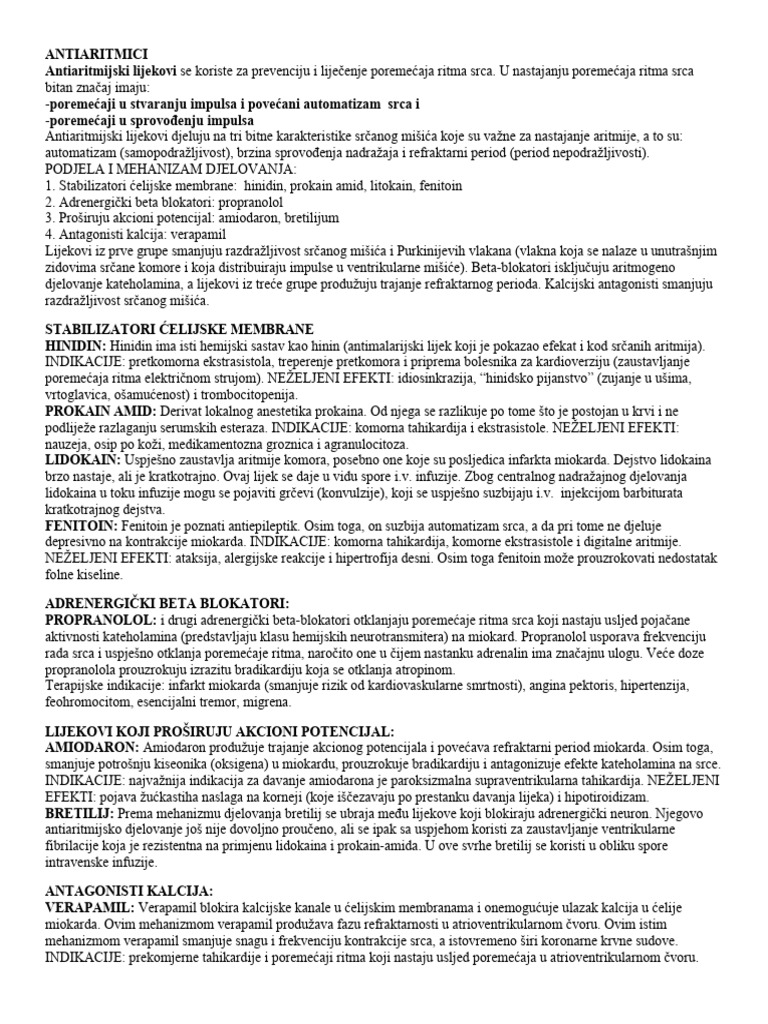 Antiaritmici | PDF