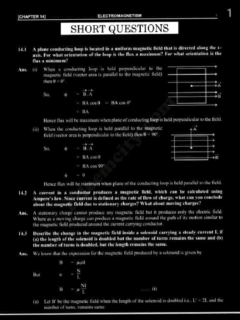 Electromagnetism: Key Concepts & FAQs | PDF