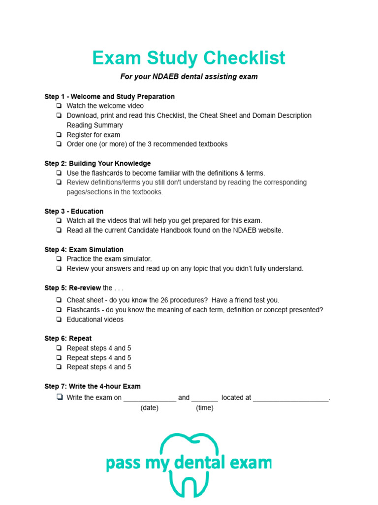 Da Checklist | PDF