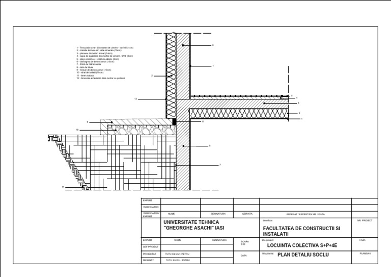 Plan Detaliu Soclu | PDF