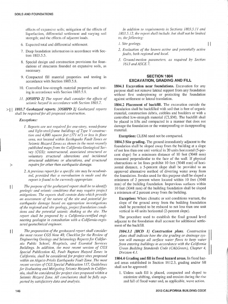 CBC 1804 Grading | PDF