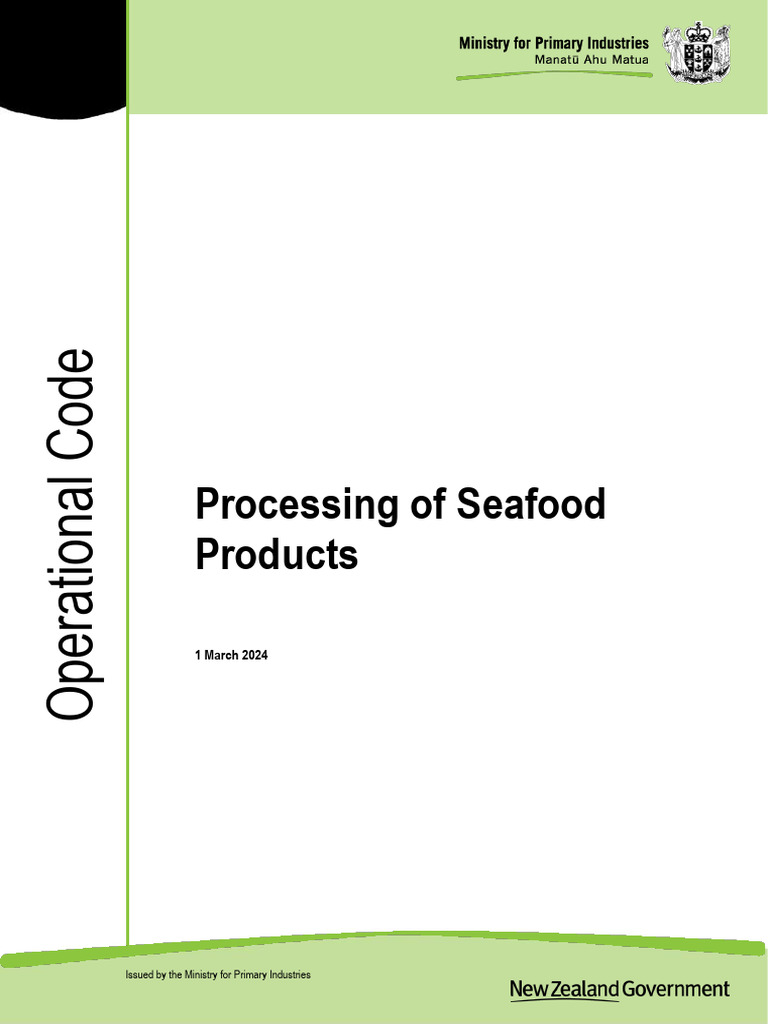 Operational Code Processing of Seafood Products v2 | PDF | Bivalvia ...