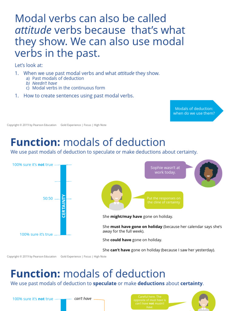 Grammar B2+ - 5 Modals in The Past | PDF | Verb | Semantic Units