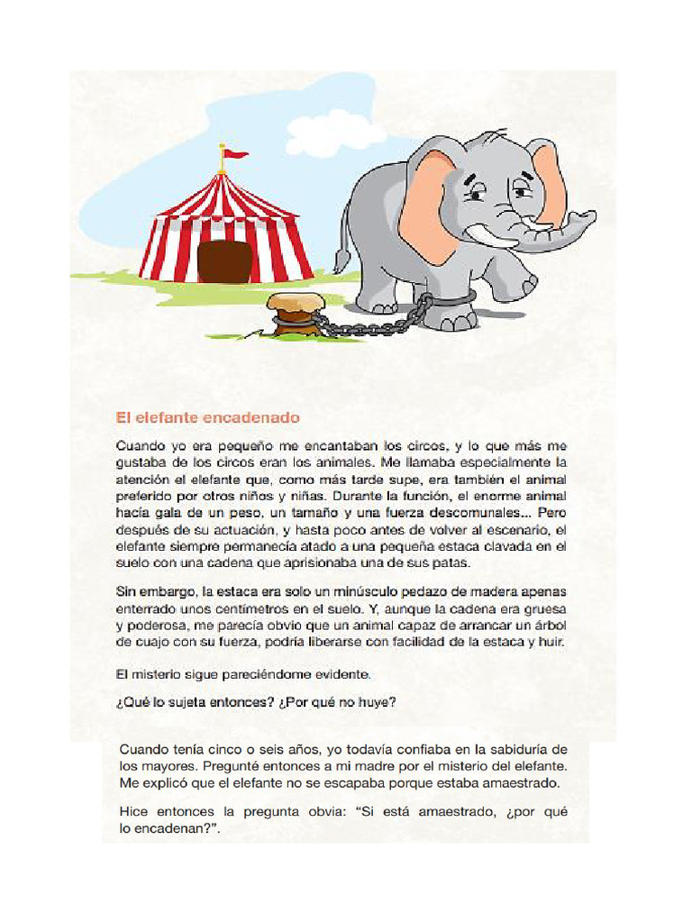 Actividad El Elefante Encadenado | PDF