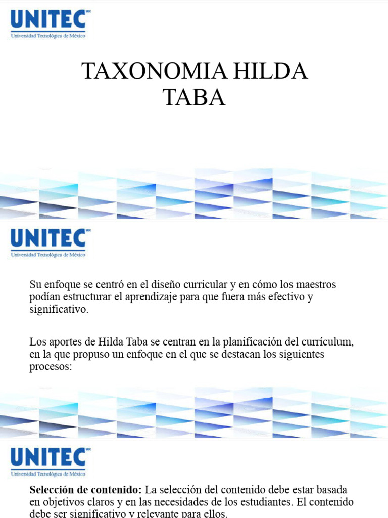 Taxonomia Hilda Taba | PDF | Evaluación | Enseñando