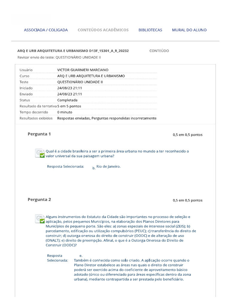 Questionário 2 | PDF