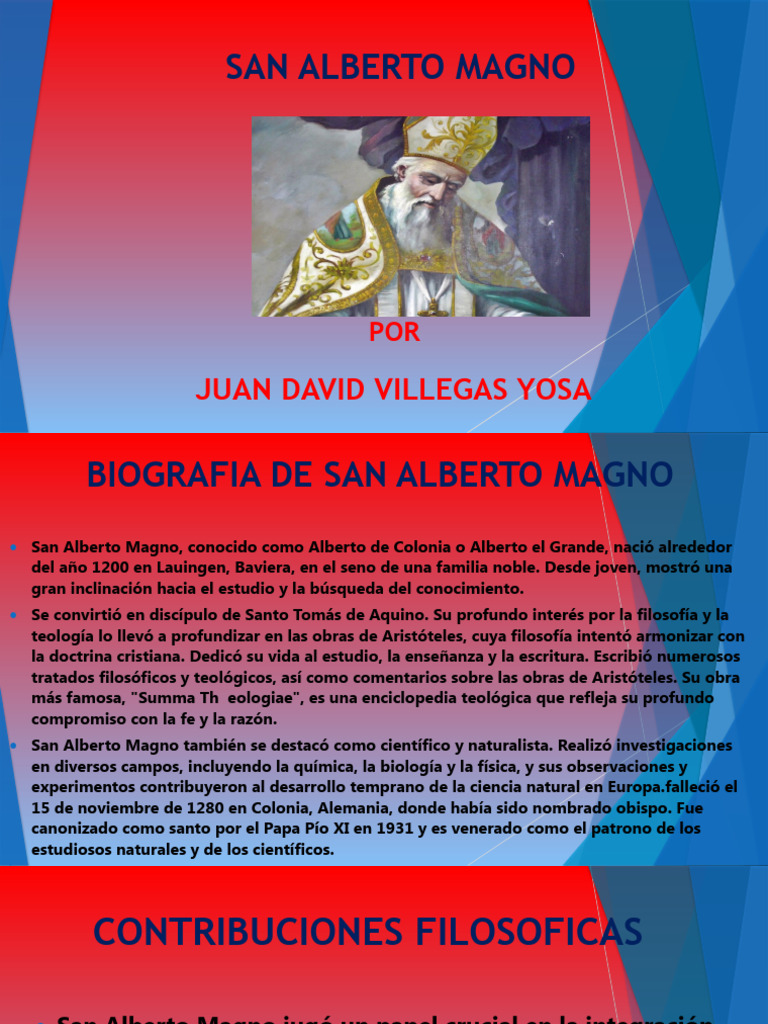 Biografía y Aportaciones de San Alberto Magno | PDF | Religión y ...