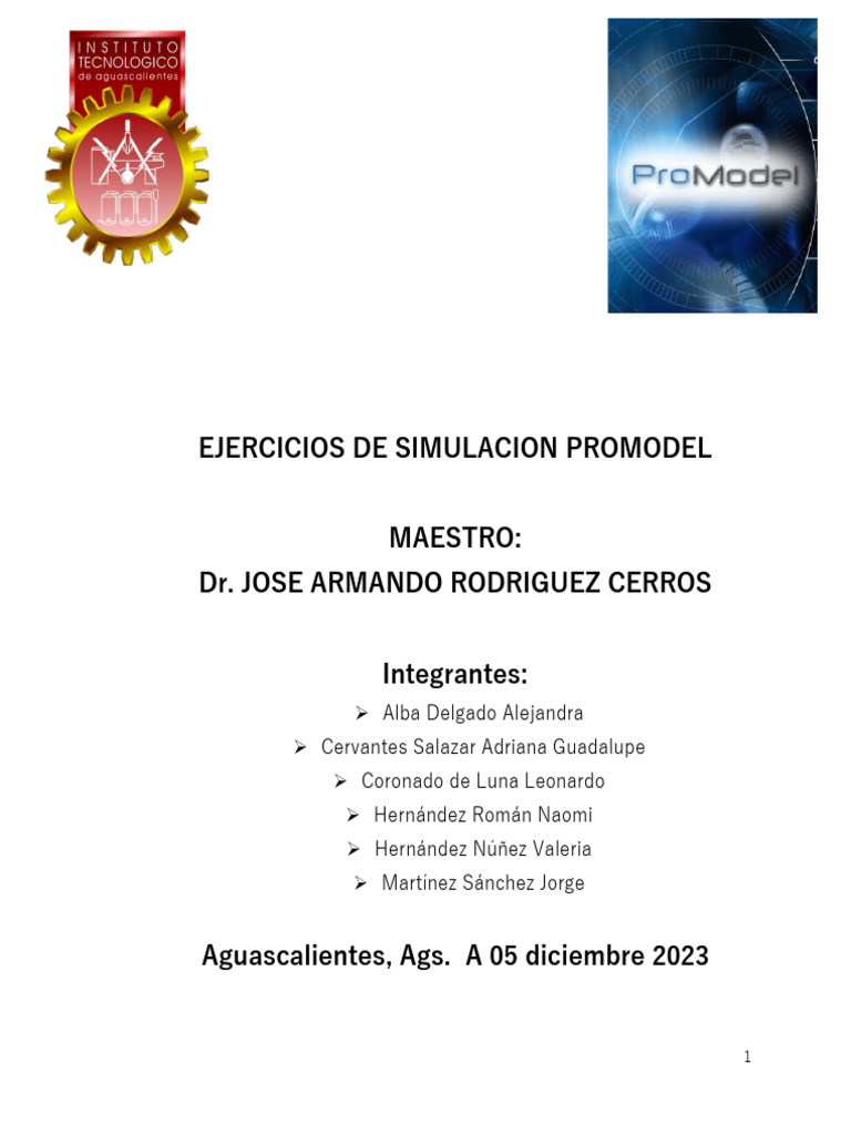 Ejercicios de Simulación en ProModel | PDF | Simulación | Software