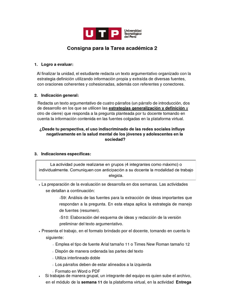 Entrega de La TA2 Texto Argumentativo | PDF | Depresión (estado de ánimo) | Salud mental
