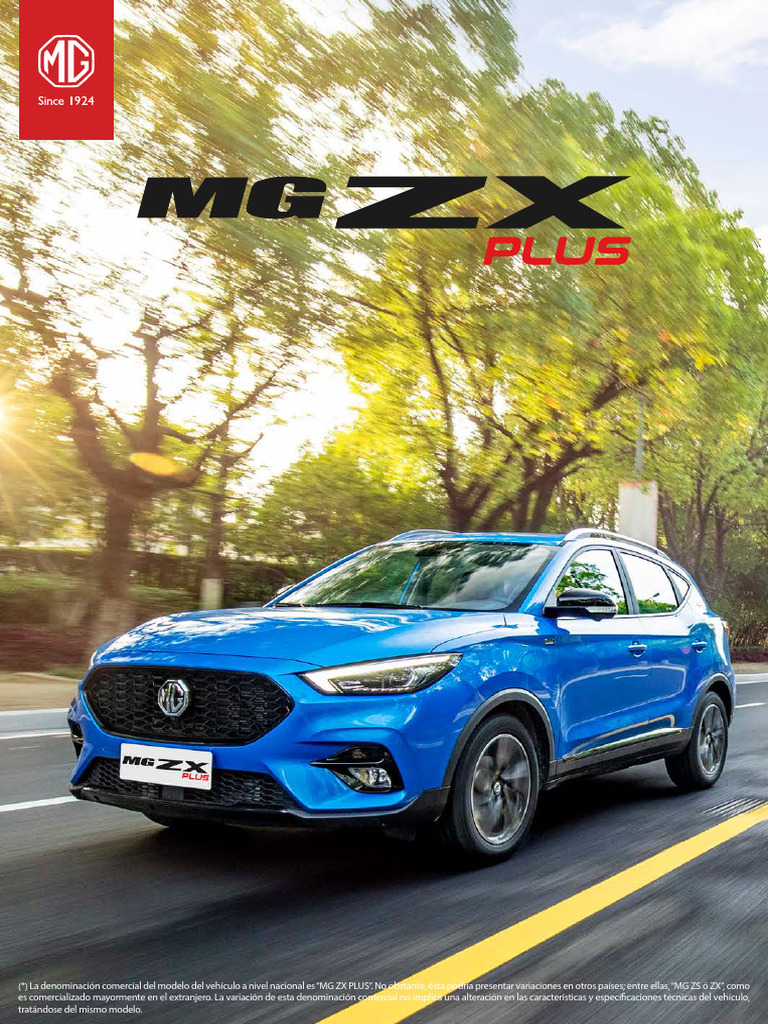 MG ZX PLUS: Características y Equipamiento | PDF | Vehículo de motor ...