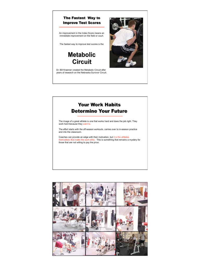 Metabolic Circuit | Download Free PDF | Weight Training