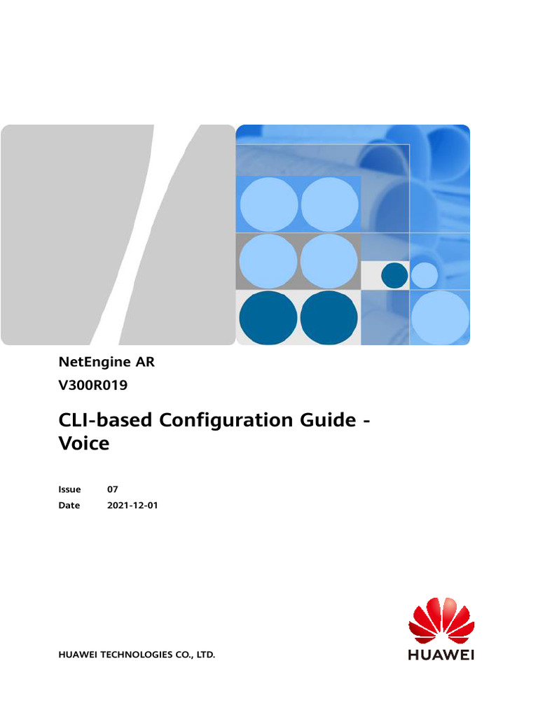 NetEngine AR V300R019 CLI-based Configuration Guide - Voice | PDF | Session Initiation Protocol ...
