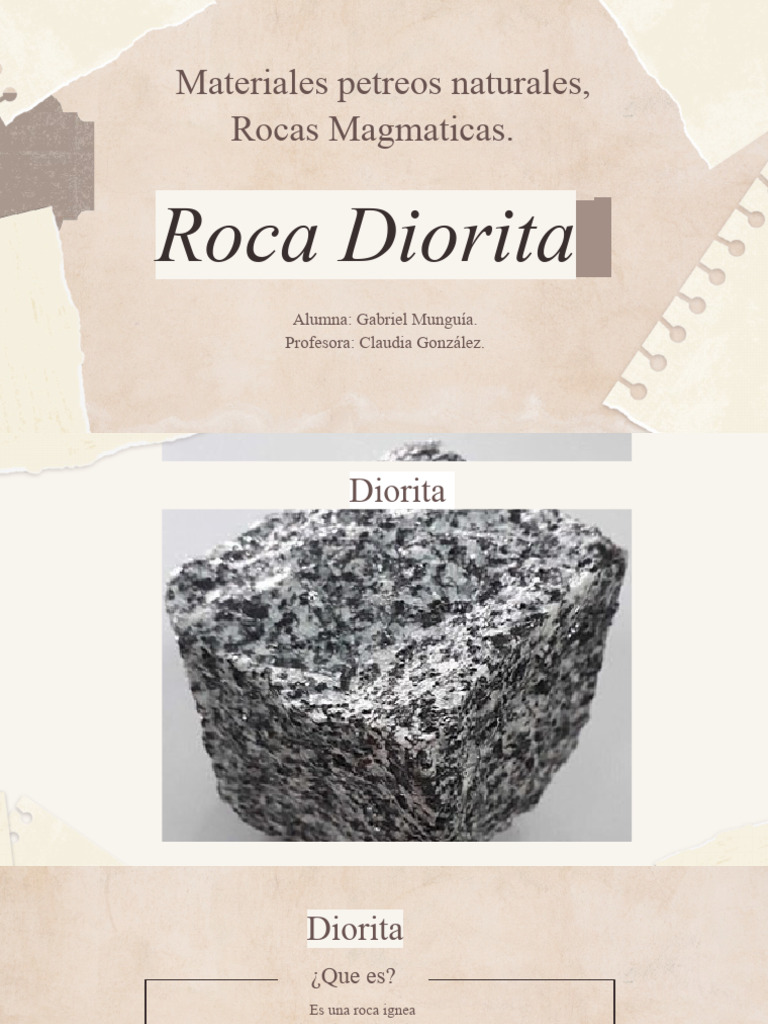 DIORITA | PDF | Roca ígnea | Granito
