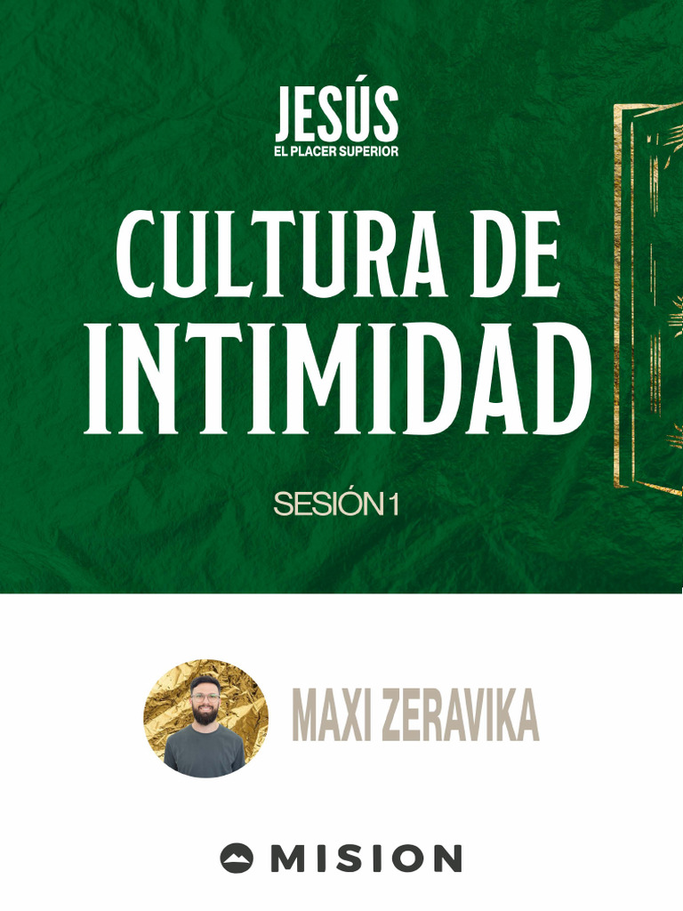 1 - Jeps - Cultura de Intimidad | PDF | Jesús | Cristo (título) 1 - Jeps - Cultura de Intimidad | PDF | Jesús | Cristo (título)