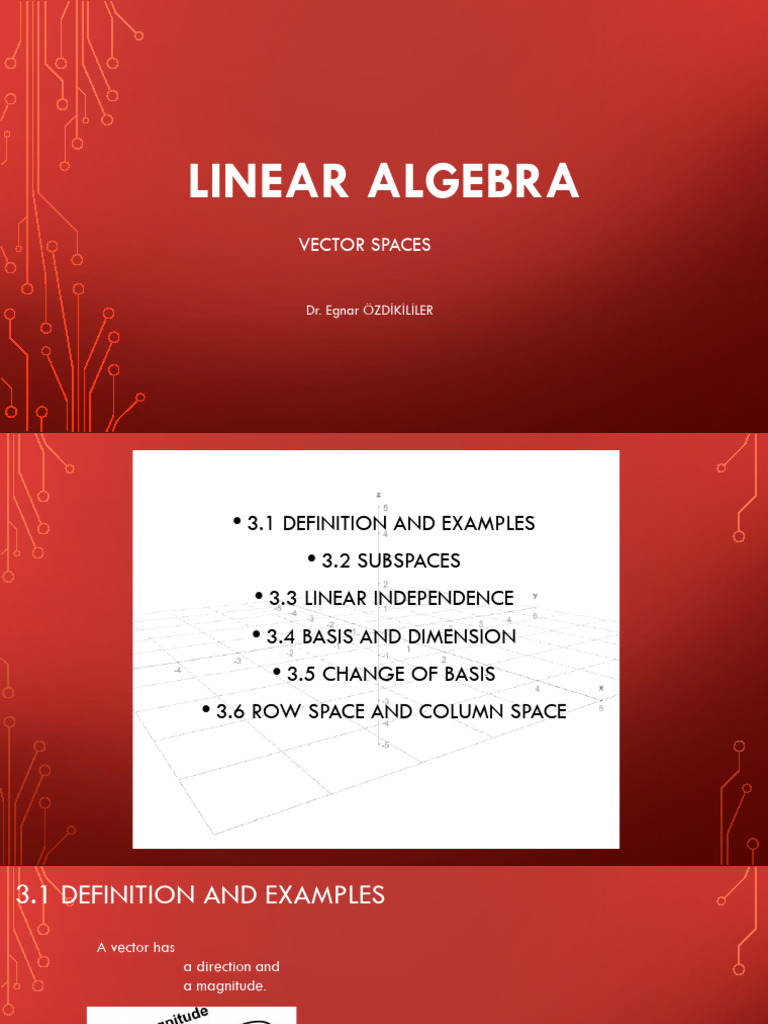 Linear Algebra VectorSpaces | PDF | Vector Space | Euclidean Vector