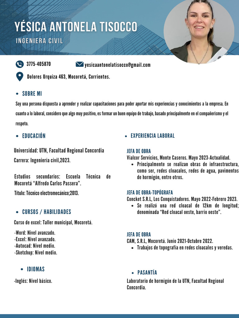 Curriculum, Yésica Tisocco. | PDF | Tecnología