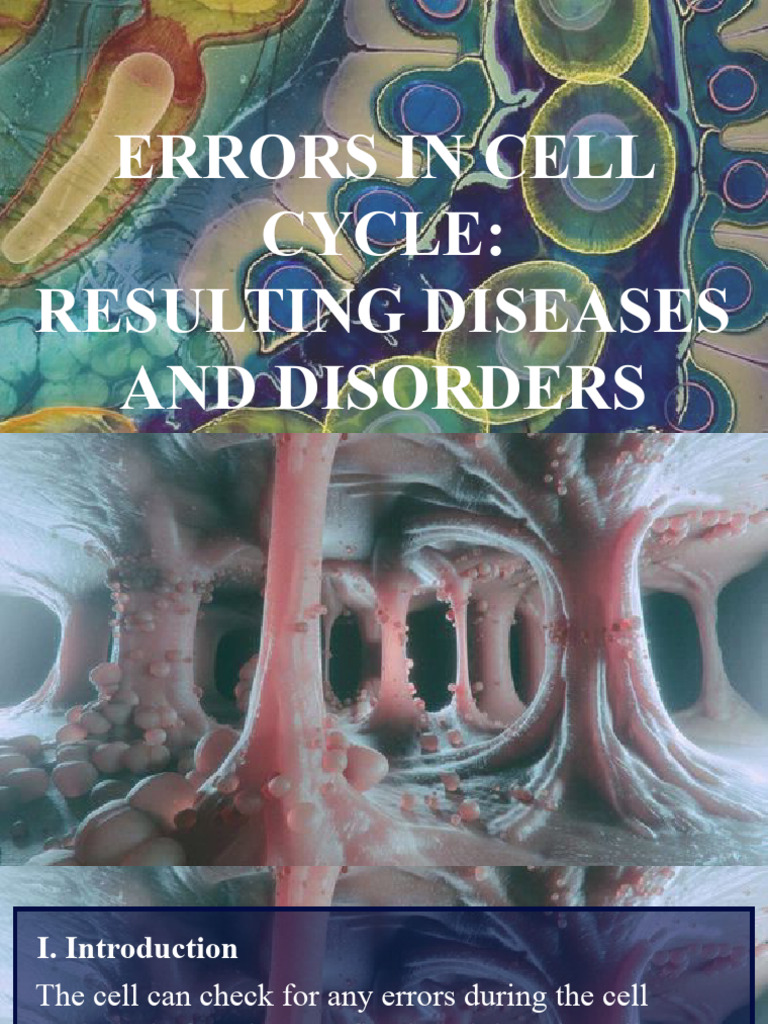 Group3 Errors in Cell Cycle | PDF | Meiosis | Mitosis