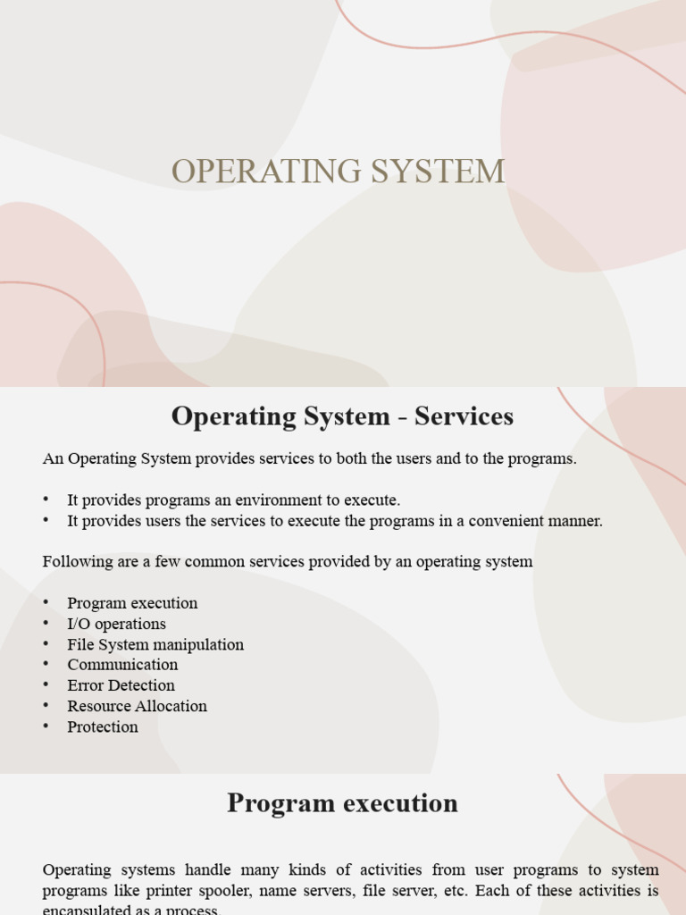 Operating-System1 | PDF | Operating System | Process (Computing)