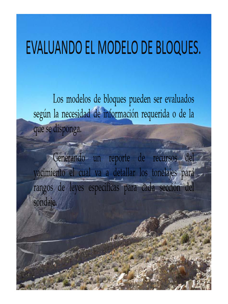 11 . - Evaluando El Modelo de Bloques | PDF