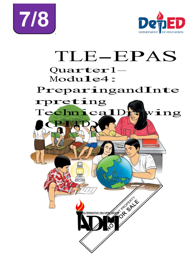 CO Q1 TLE EPAS 7 8 Module 4 Preparing Technical Drawings | Download ...