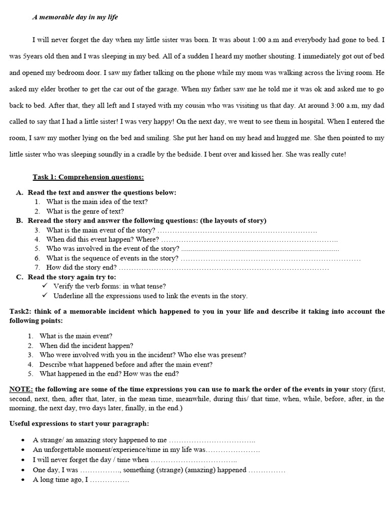 Writing A Story | PDF