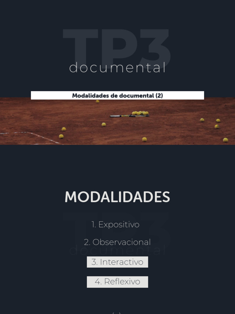 Clase 3 - Modalidades Parte 2 | PDF | Documental | Realidad