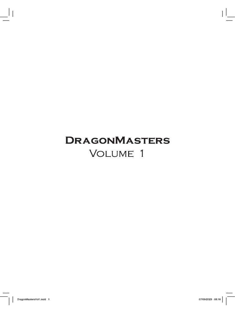 Teaser DragonMasters Volume 1 - Andrew Burnett | PDF