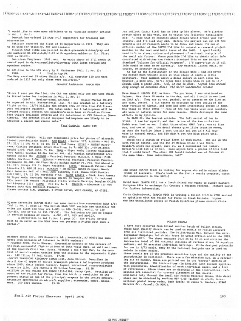 SAFO #4 1976 Vol01 N4 - B | PDF | Aviation | Aircraft