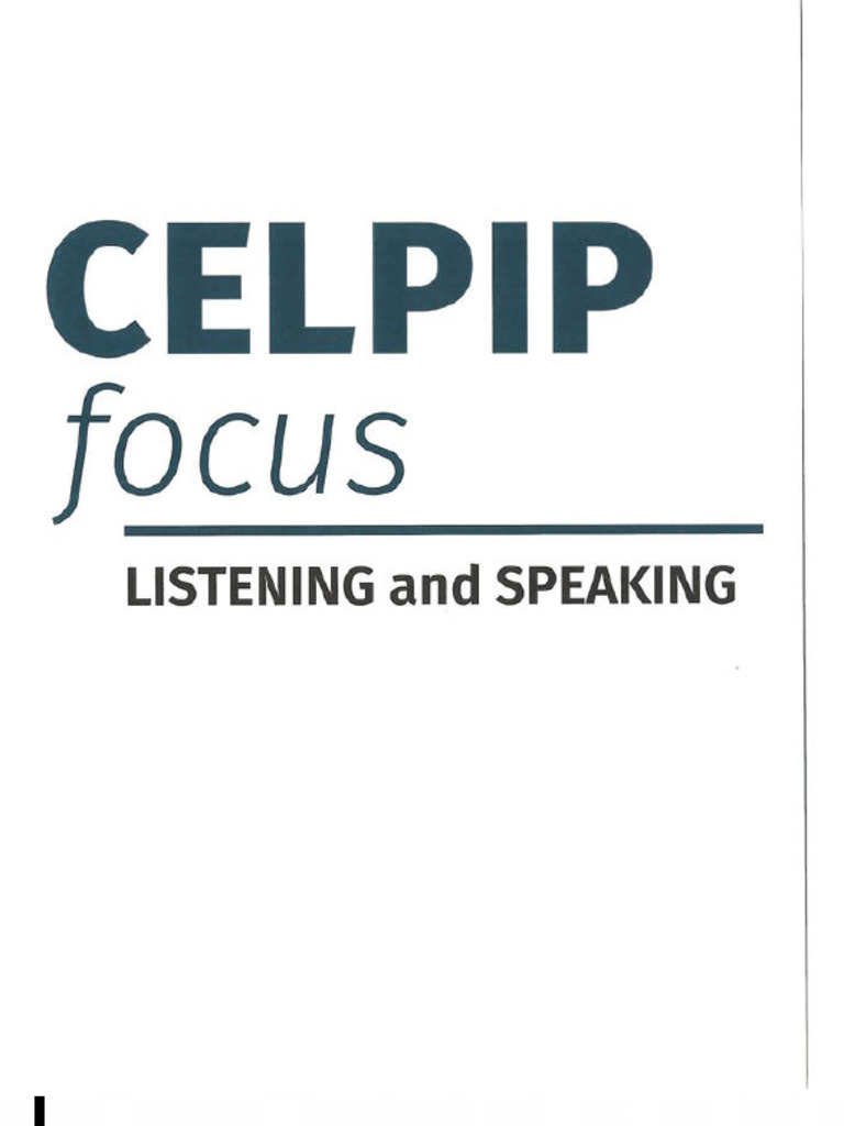Celpip L S PDF Free | PDF
