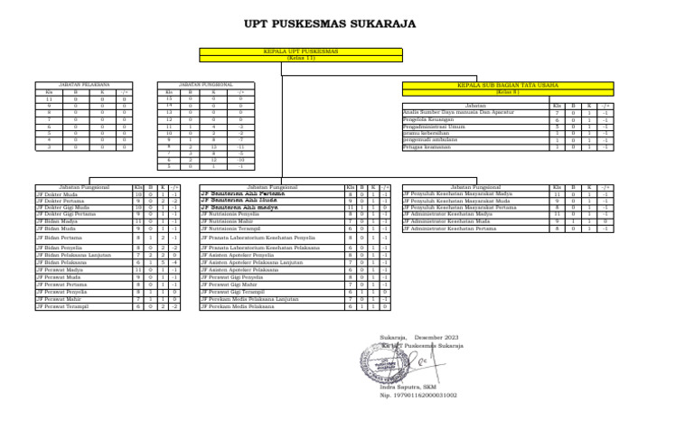 Peta Jabatan PKM Sukaraja-Okta-1 | PDF
