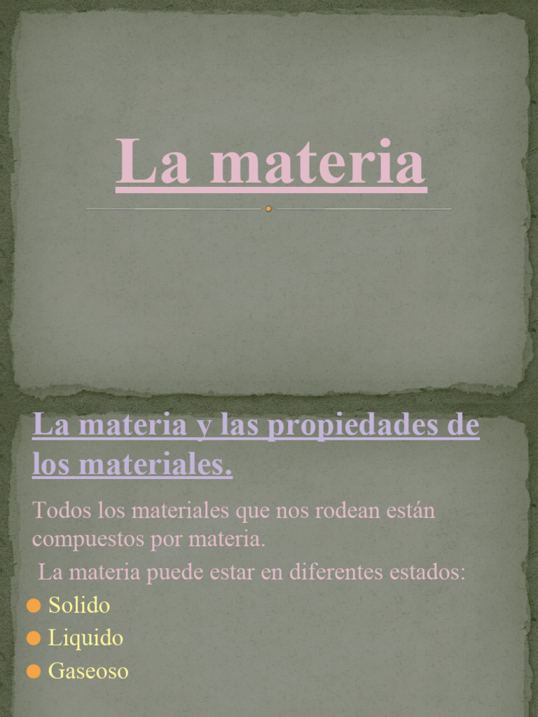La Materia | PDF | Relaciones personales, crianza y desarrollo personal ...