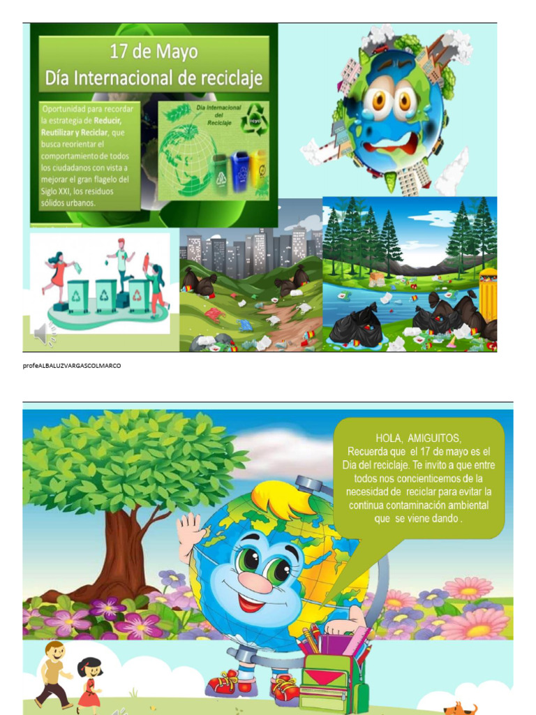 Reciclaje y Cuidado Del Medio Ambiente | PDF