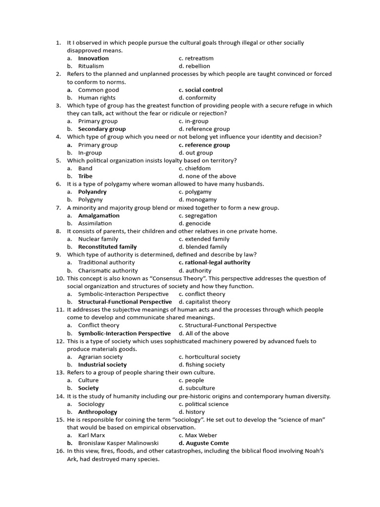 Nat Questionnaire | PDF | Family | Society