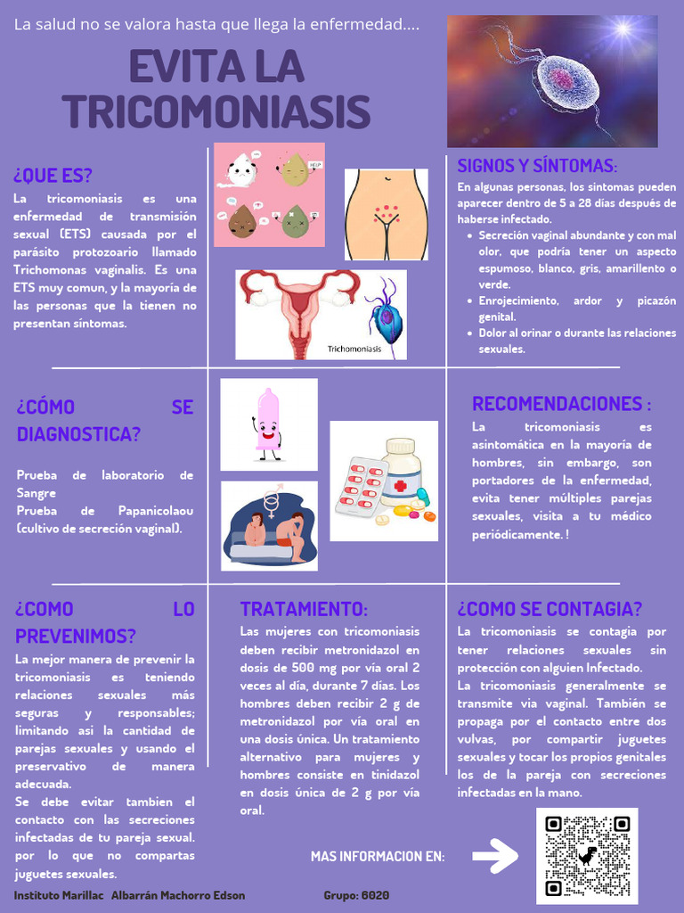 Cartel Tricomoniasis | Descargar gratis PDF | Micoplasma | Medicina