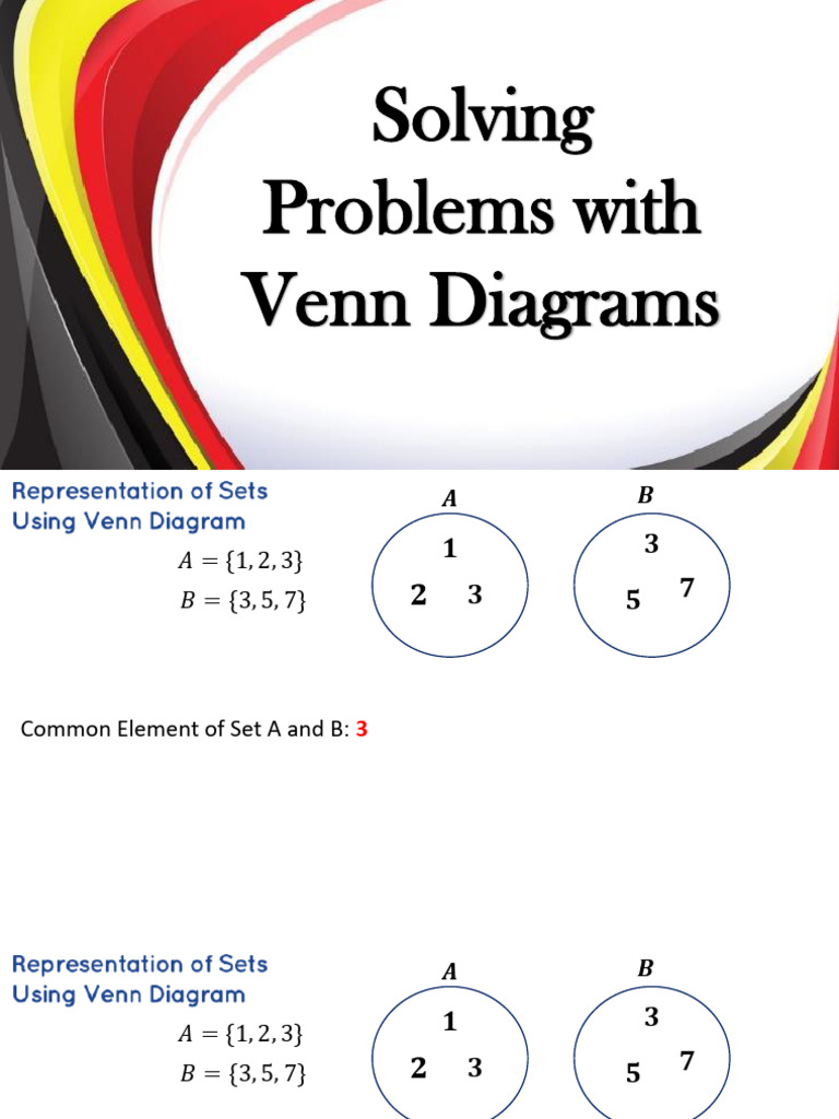 Venn Diagram Problem Solving | PDF